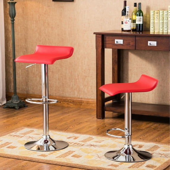 Swivel Chair Experience - Two Contemporary Stools with Air Lift and Red ...