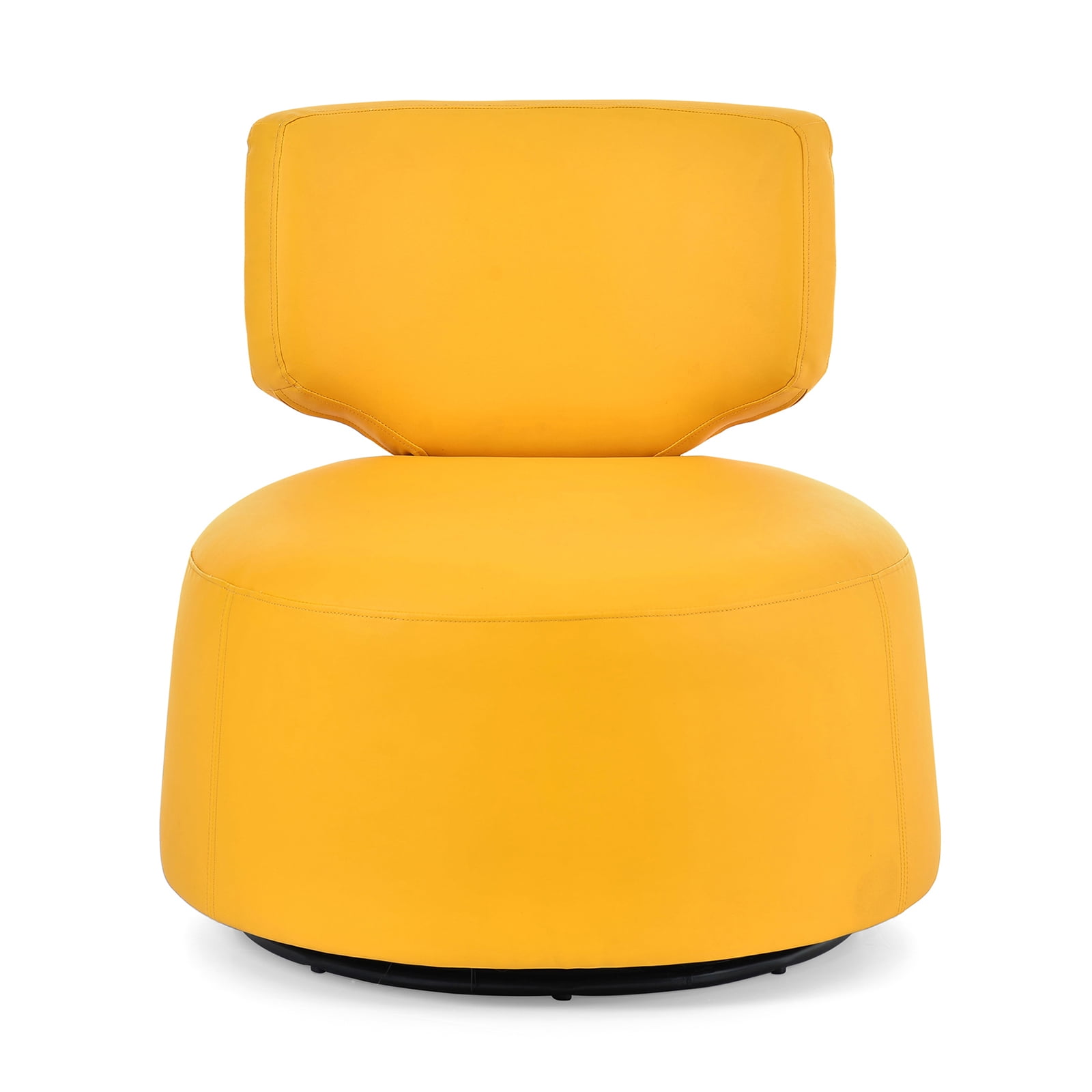 Swivel Chair With 360° Silent Rotating29.13" W Round Swivel Barrel ...