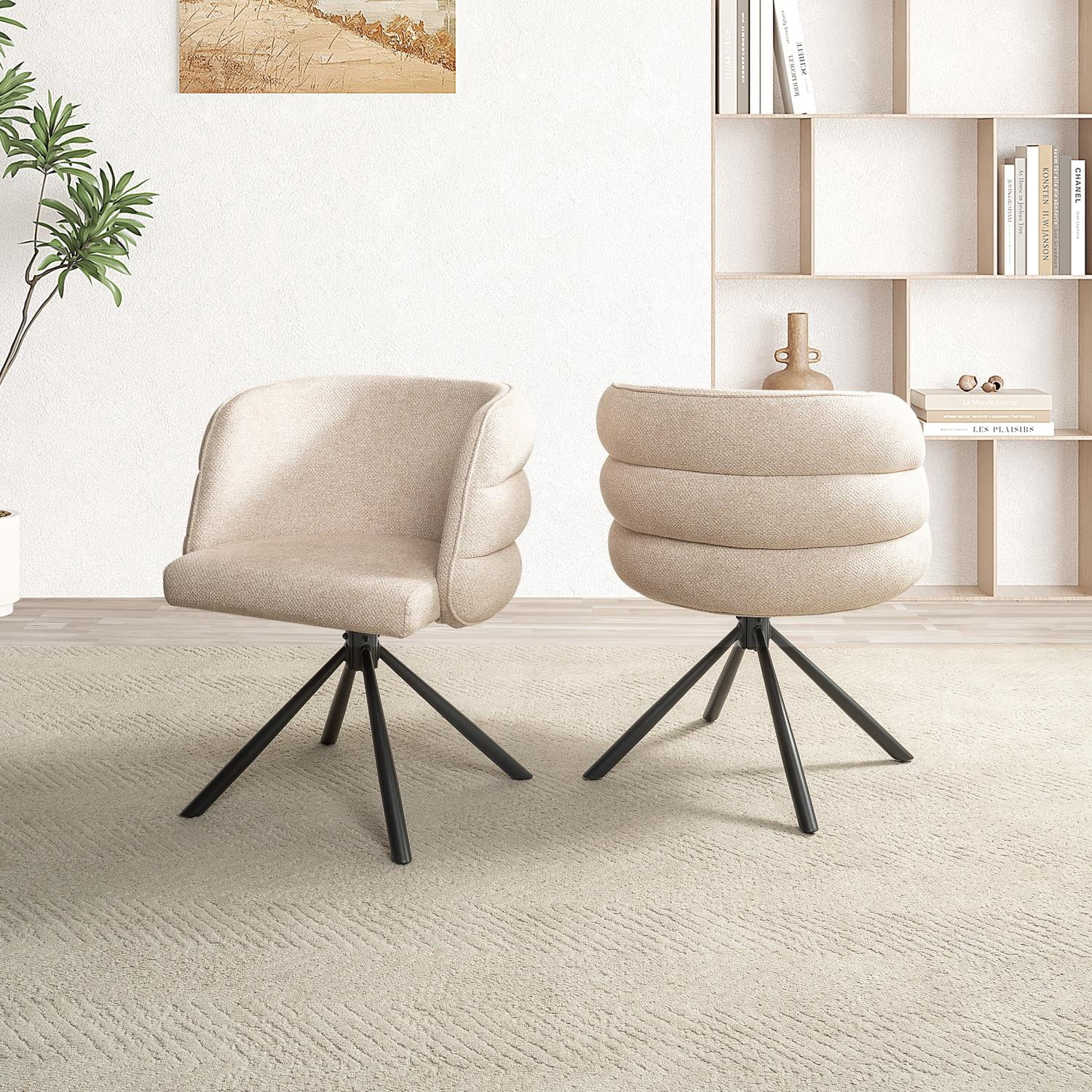 Swivel Chairs, Desk Chairs, Vanity Chairs Set Of 2 With 270 Degree ...