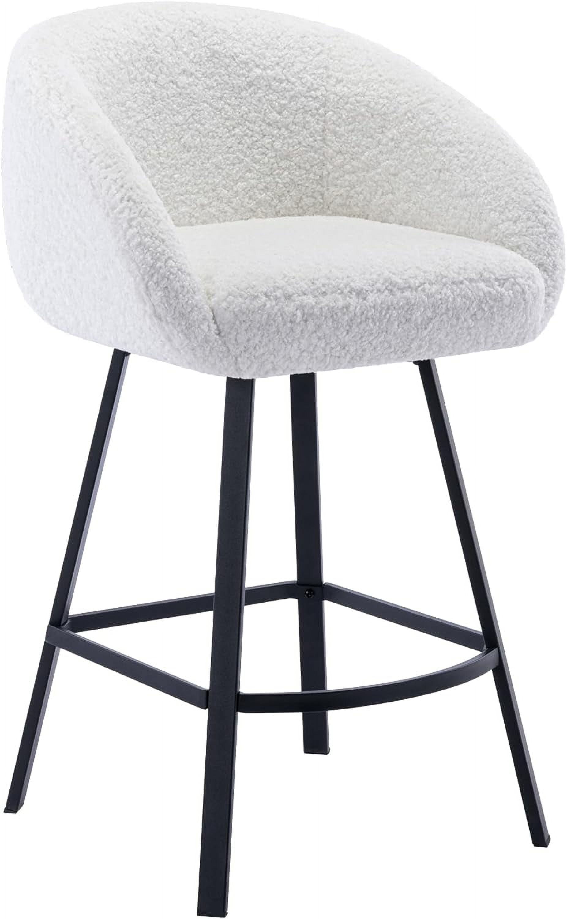 Swivel Counter Height Stool Bar Stool for Island 26'' Sherpa Counter ...