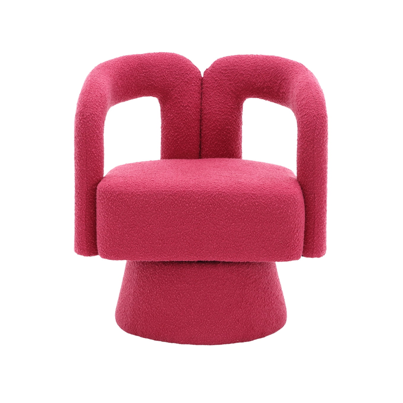 Swivel Cuddle Barrel Accent Chair, 360 Degree Swivel Club Chair with ...