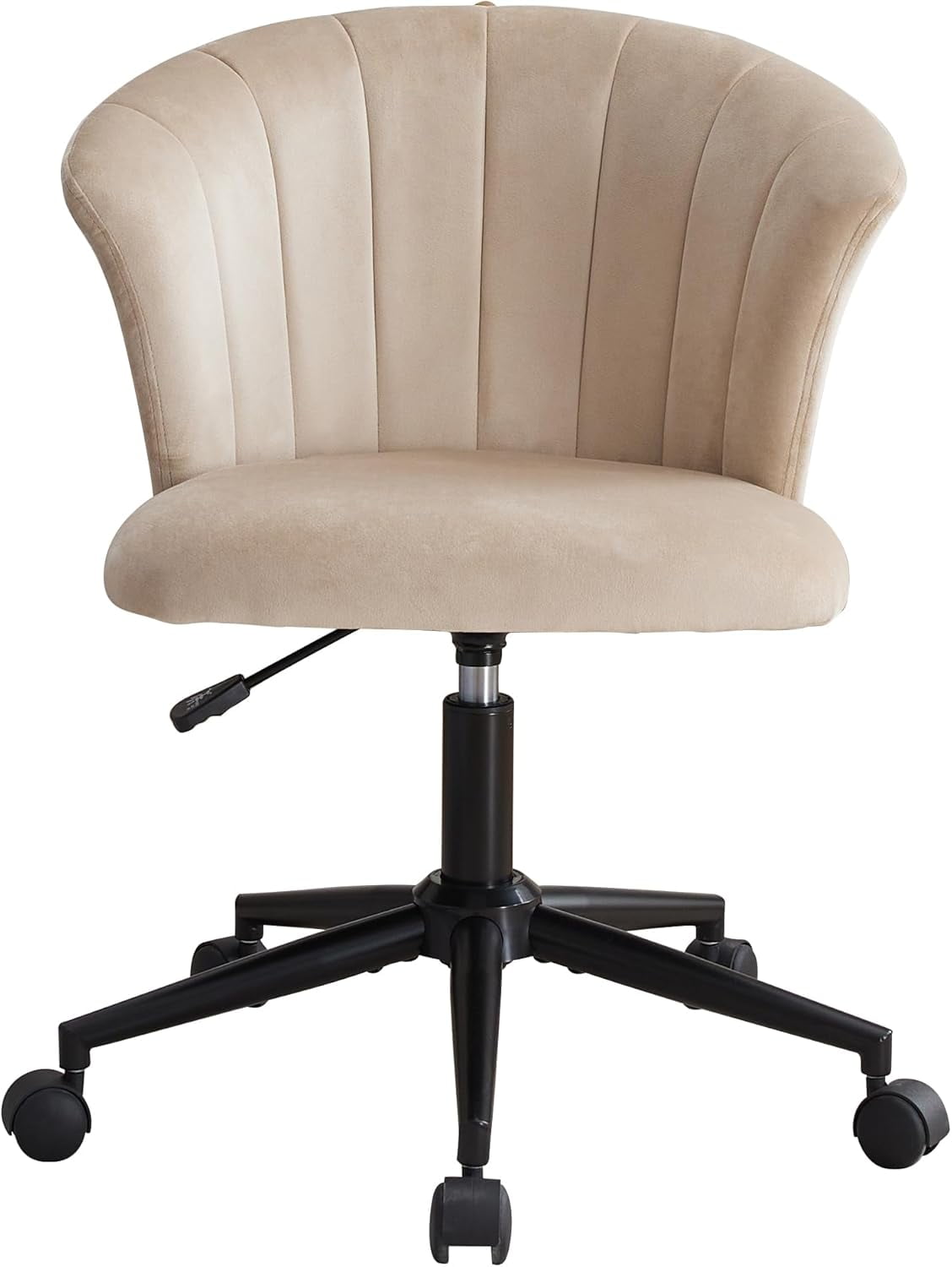 Swivel Desk Chair, Velvet Home Office Chair with Comfy Backrest ...