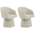 High Back Swivel Dining Chair Set of 2, Modern Upholstered Chairs for ...