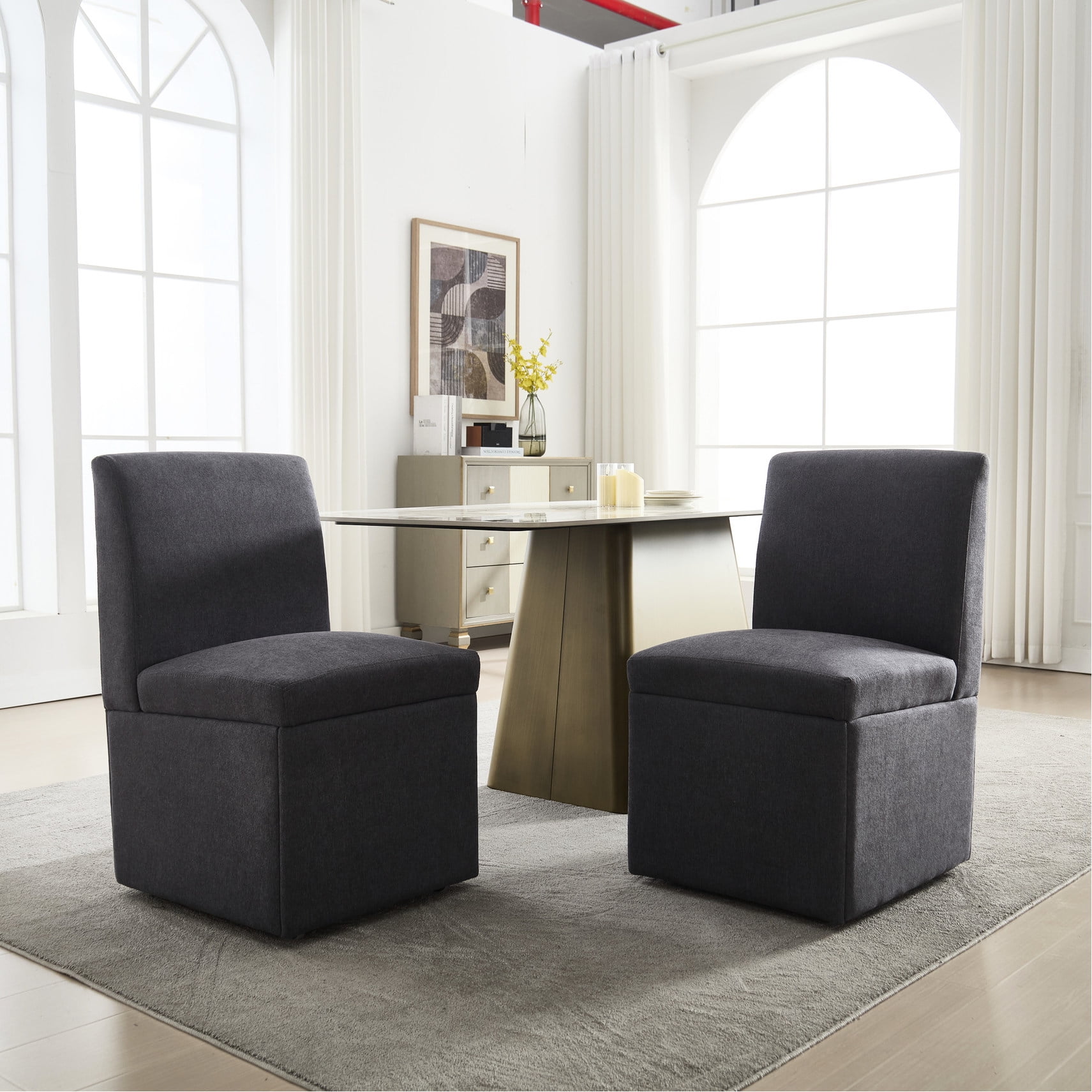 Swivel Dining Chairs | Effortlessly Movable for Vanity, Reading etc ...