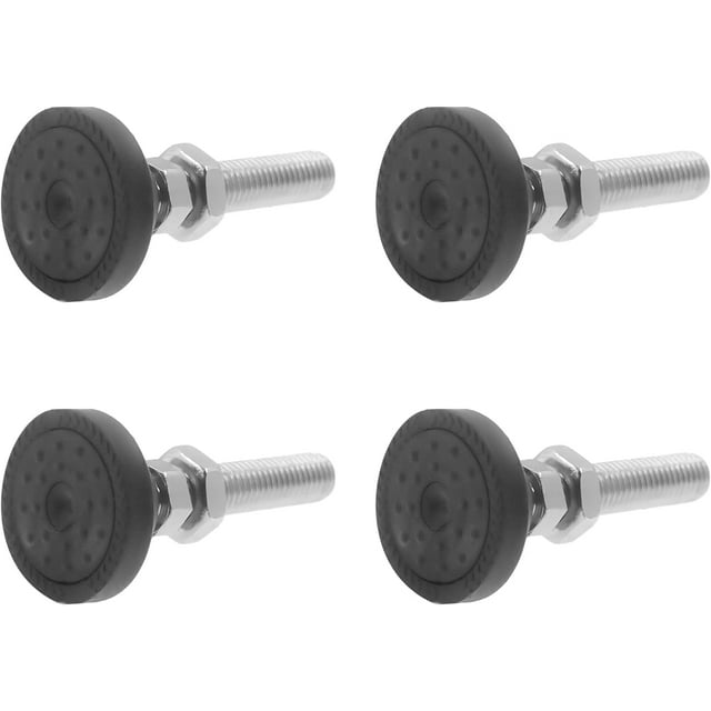 Swivel Feet Levelers, M6 Thread Furniture Levelers, 4PCS Black ...