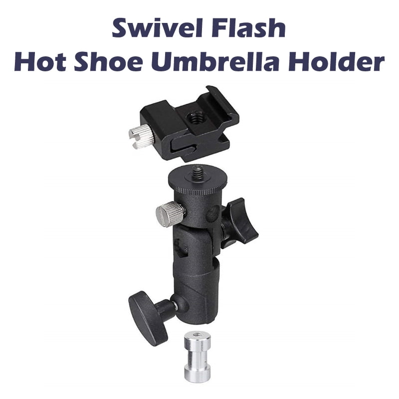 Swivel Flash Hot Shoe Umbrella Holder Mount Adapter Universal Support ...