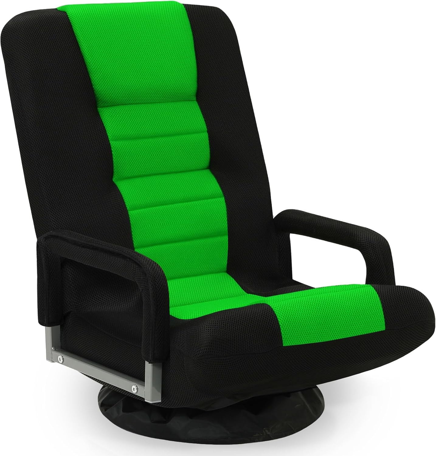 Swivel Floor Gaming Chair w/Armrests 2 Pack Folding Video Reclining ...