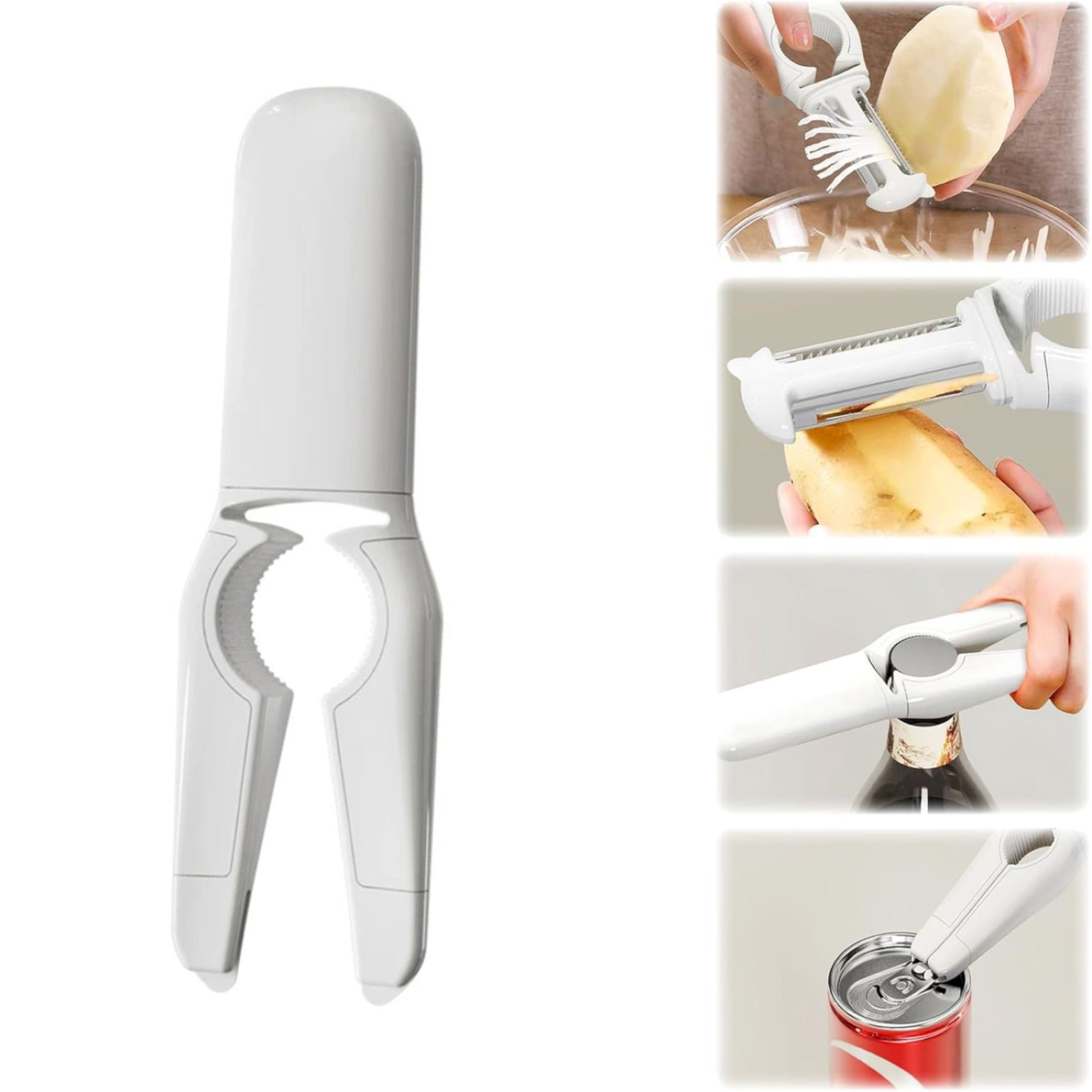 Swivel Fruit Vegetable Peeler,5-In-1 Multifunctional Grater and Can ...