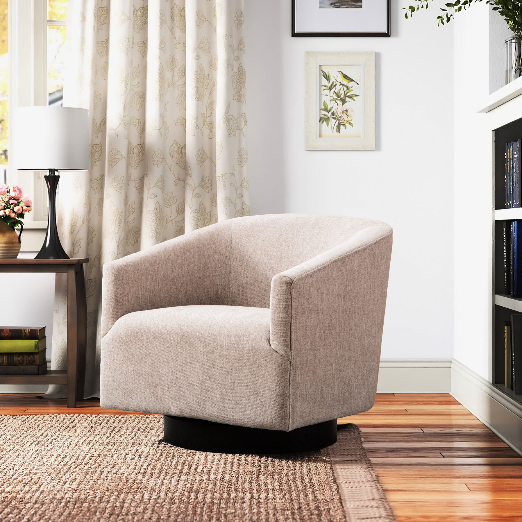 Swivel Function Natural Chair - Study Nook Reading, Peaceful Sitting ...