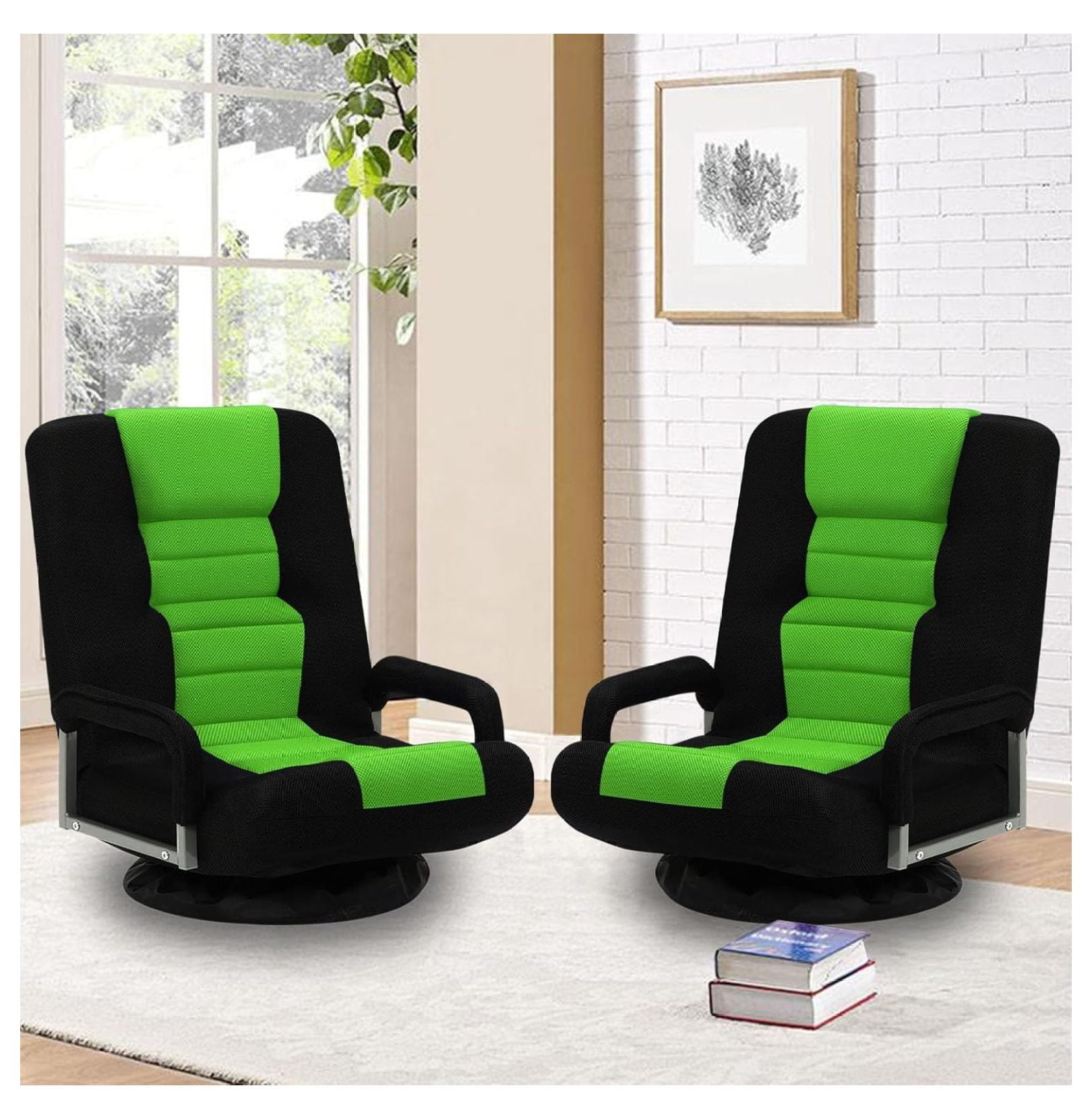 Swivel Gaming Chair Multipurpose Floor Gaming Chair for Playing Video ...