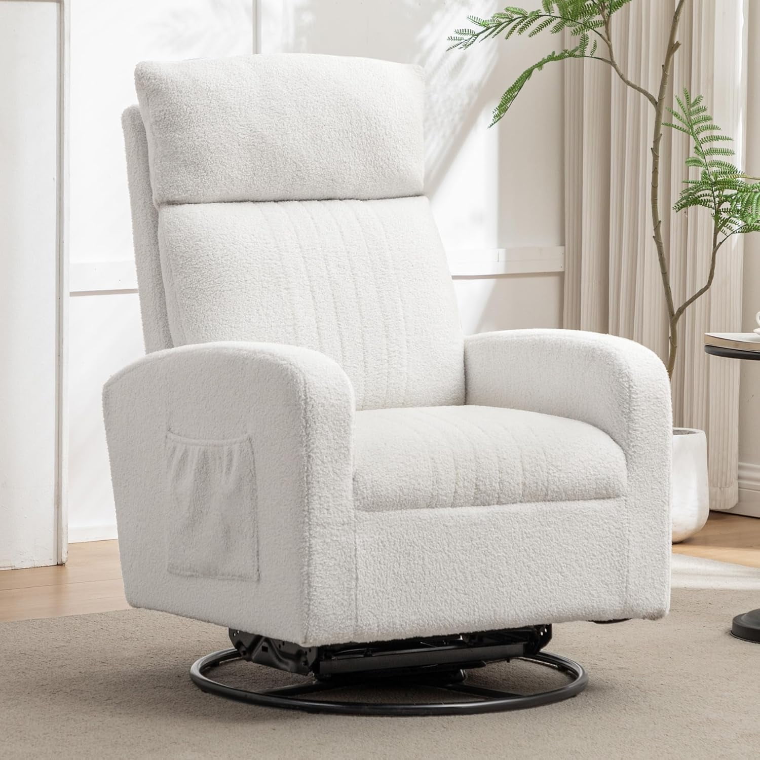 Swivel Glider Chair for Nursery,Swivel Rocker Chair for Mom with ...