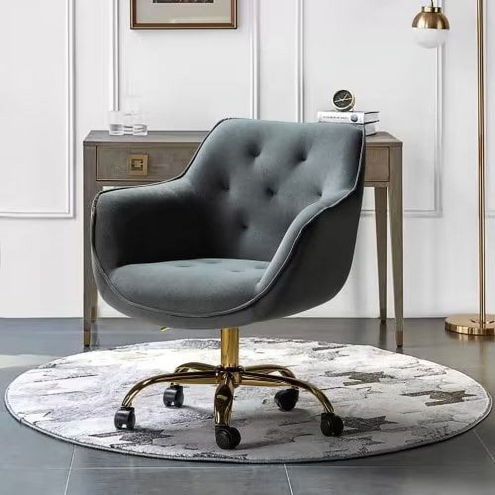 Swivel Home Office Chair,Adjustable Swivel Task Chair with Tufted Back ...