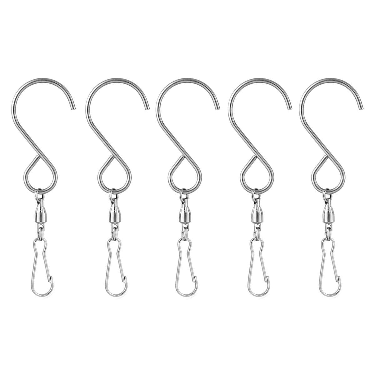 Swivel Hook Clips, 10pcs 360 Degree Rotating Crystal Twisters Hanger ...