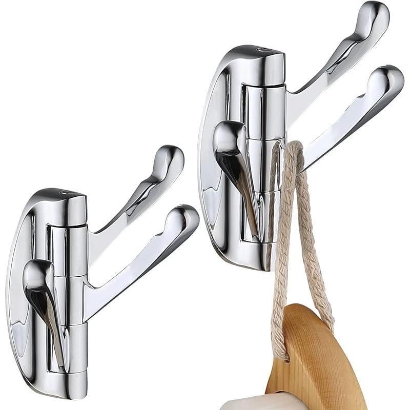 Swivel Hooks Solid Metal Foldable Towel Hooks with Multi Three Rotating ...