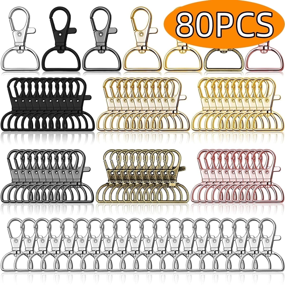 Swivel Hooks Swivel Clasp Key Chain Clip Hooks for Keychain Lanyard ...