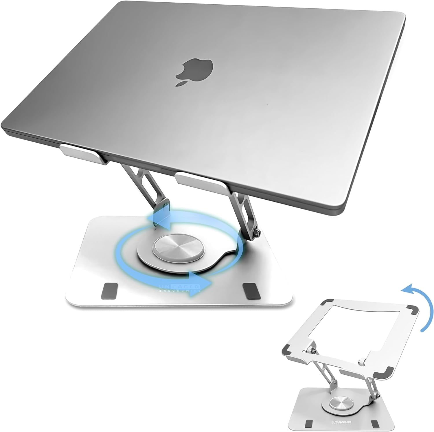 Swivel Laptop Stand for Desk, Adjustable Laptop Stand for Desk w/ 360 ...