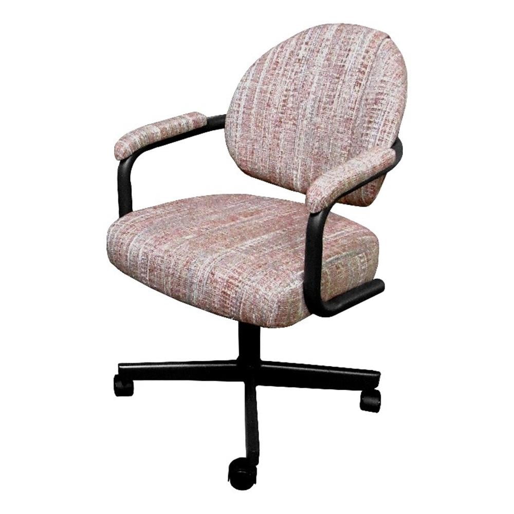 Swivel Metal Caster Dining Chair M-70 - Watusi Madder - Black - Walmart.com