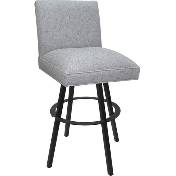 Swivel Metal Counter Stool Sommerville 26" Seat - Hemsath Slate Fabric ...