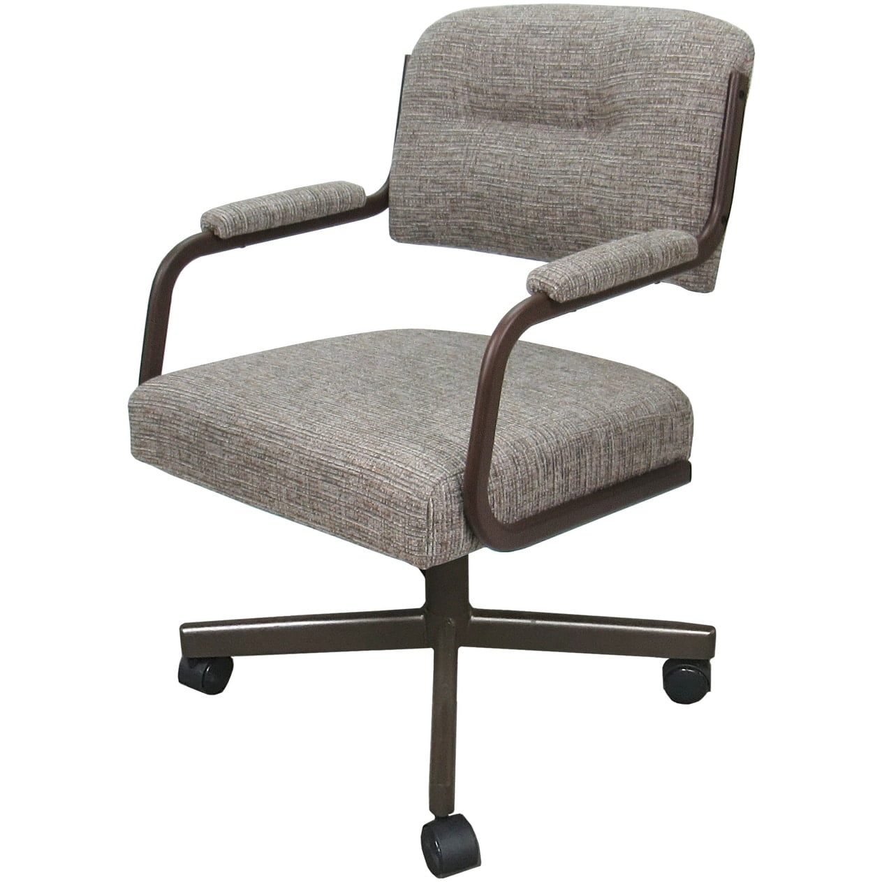 Swivel Metal Dining Caster Chair- M-110 - Jetty June Tan - Brown ...