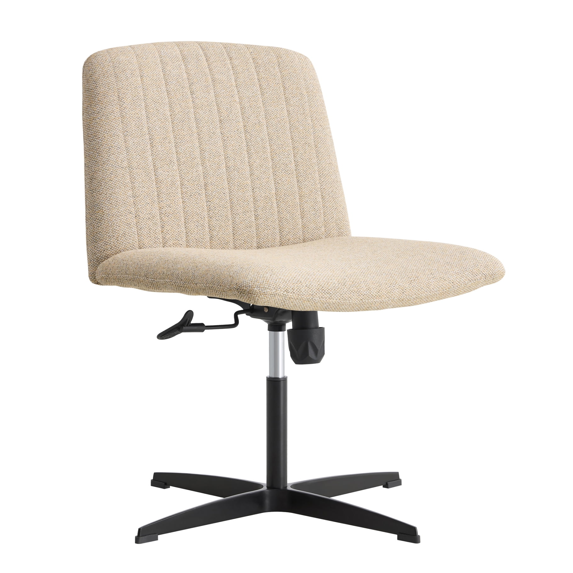 Swivel Office Chair, Adjustable Computer Chair No Wheels, Modern ...