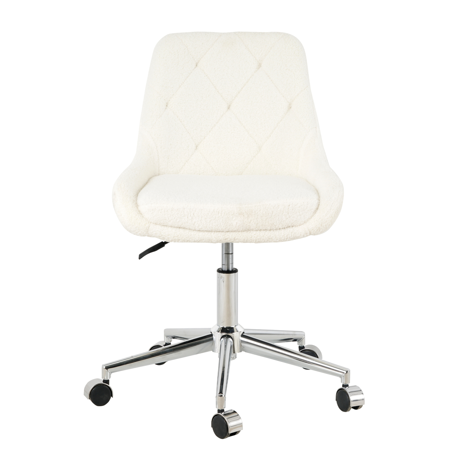 Swivel Office Chair, Teddy Task Chair with Button Tufted Back and ...