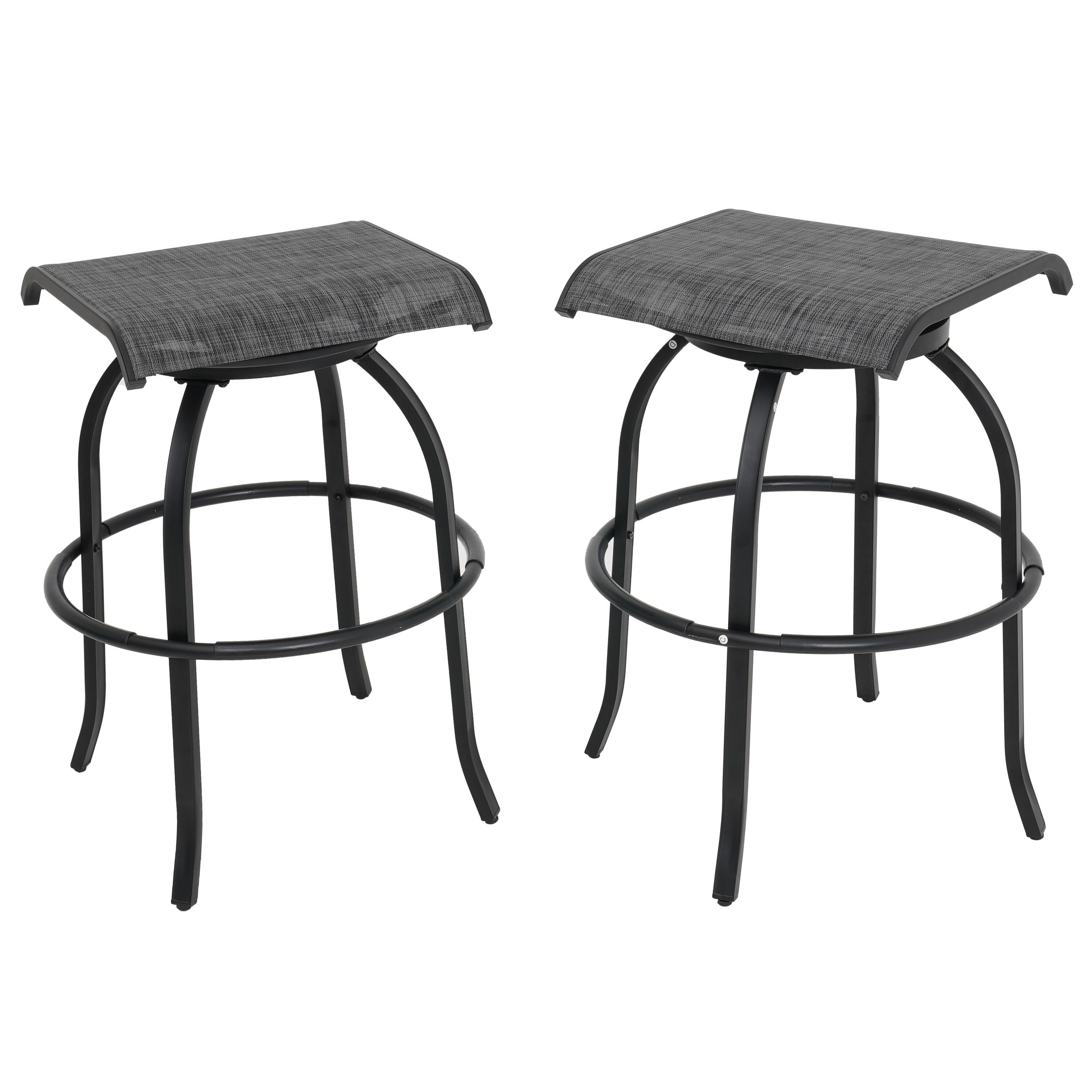 Swivel Patio Bar Stools ,31.9"Outdoor Patio Stools Chairs (Set of 2 ...