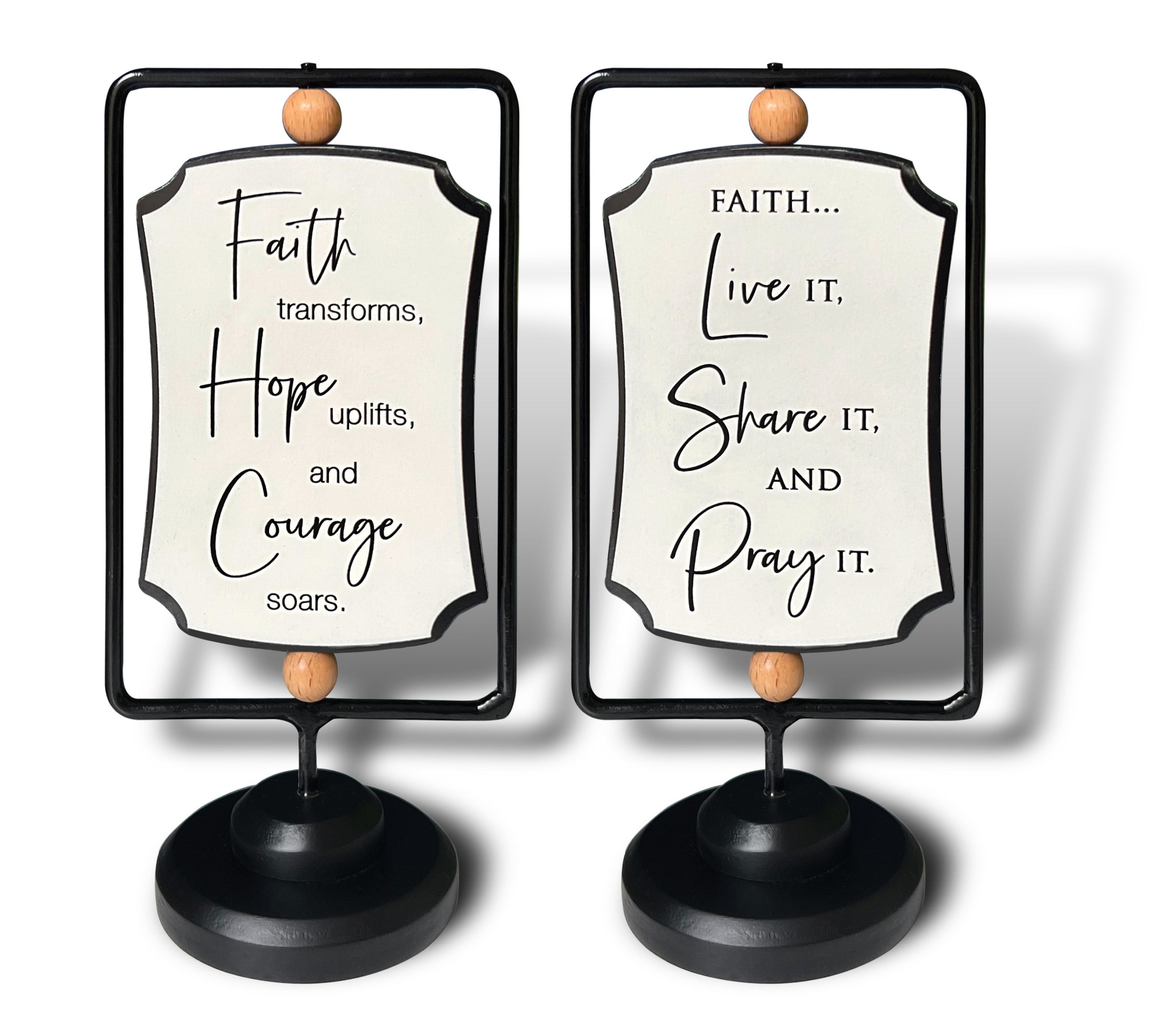 Swivel Plaque-Faith Transforms/Faith (6.5" x 3.25" x 2.5") - Walmart ...