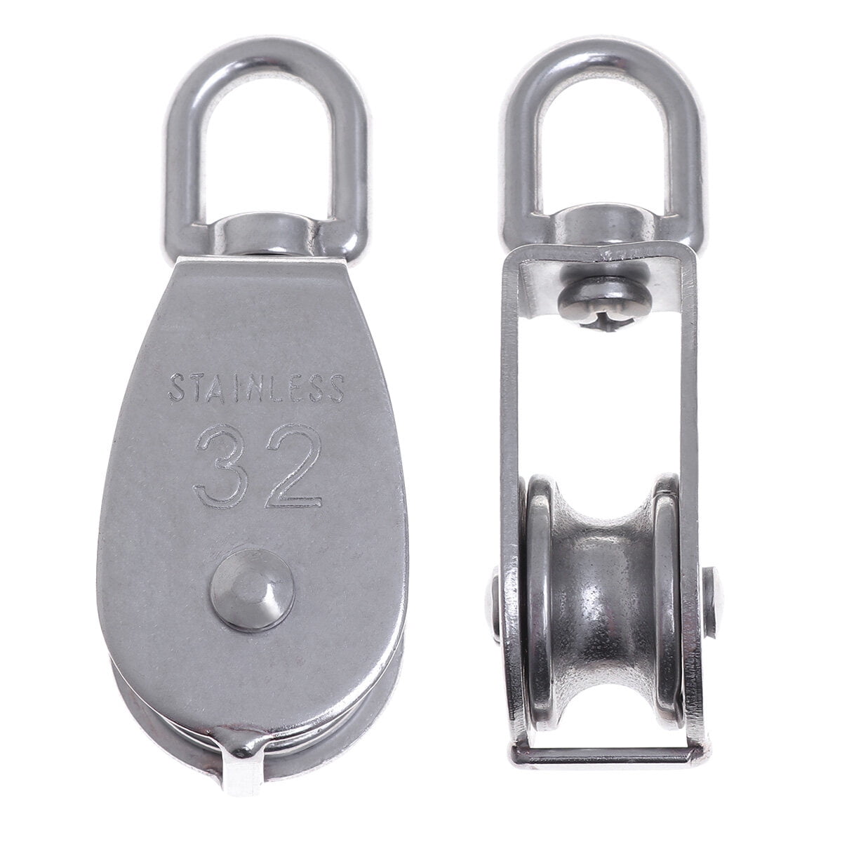 NIAIZEK Stainless Steel Roller Wire Rope Pulley Swivel for Industrial ...