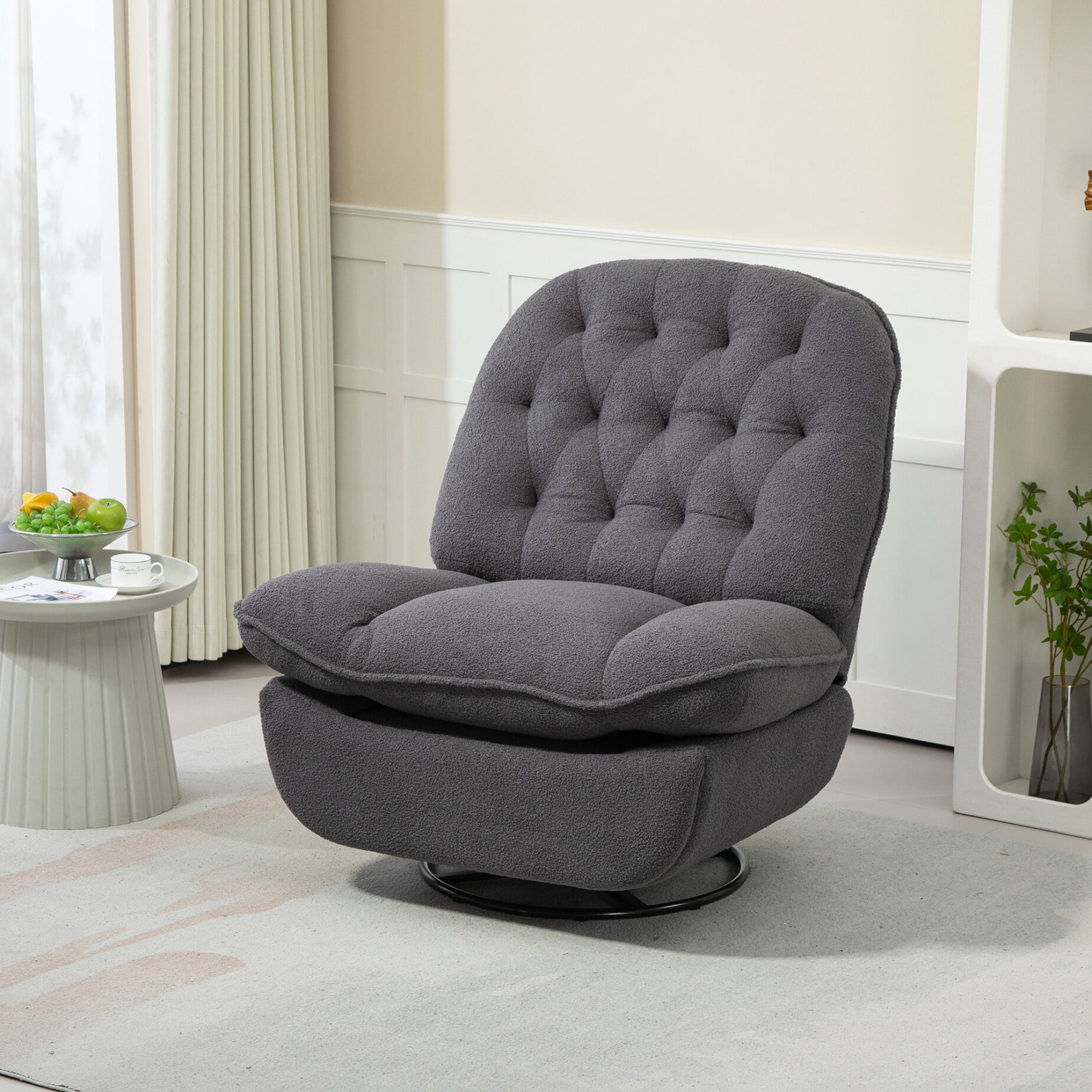 Swivel Recliner Chair, 360 Degree Accent Recliner Glider Sofa Chairs ...