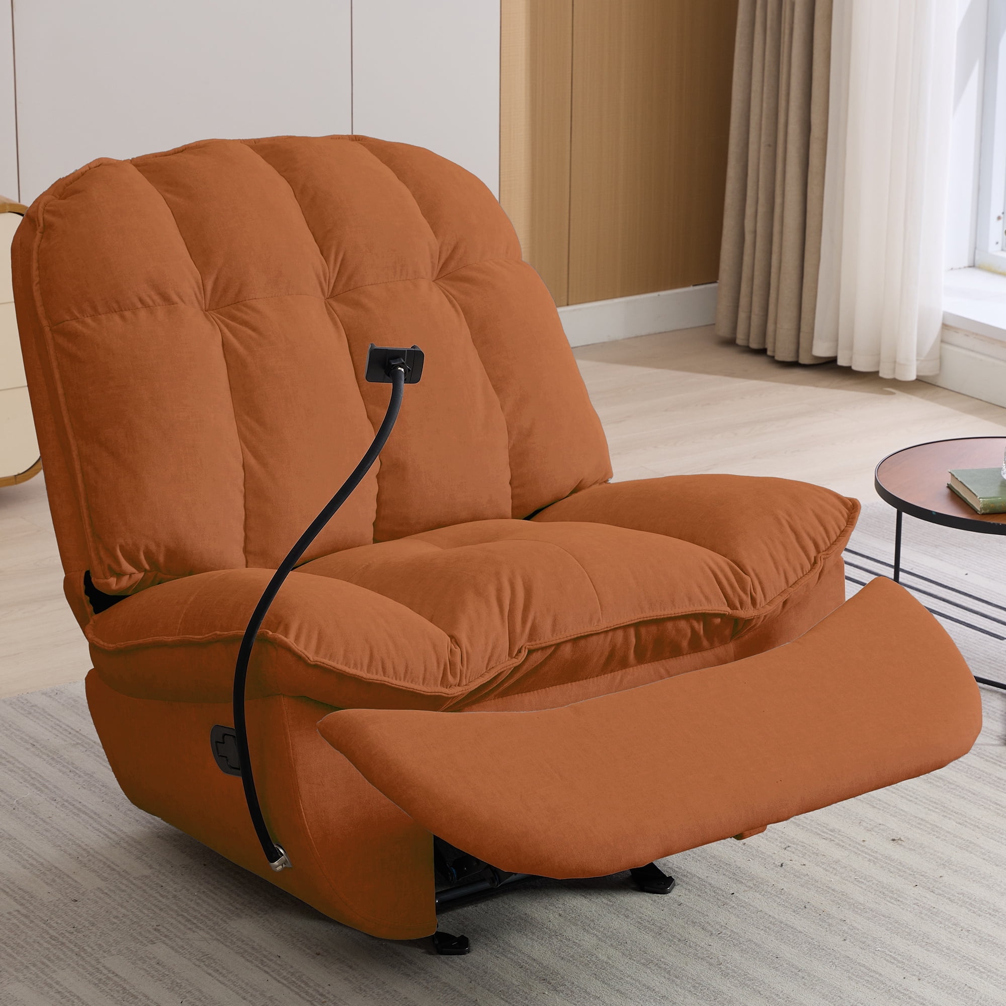 Wide Rocker Recliner Chairs, Ergonomic Rocking Recliner Chair, Large ...