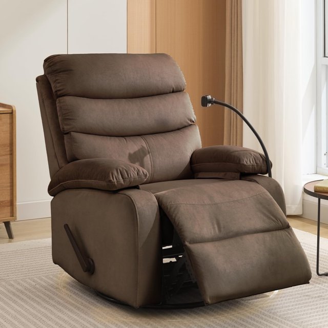 Swivel Rocker Recliner Adults, Rocking Small Recliner Chair for Small ...