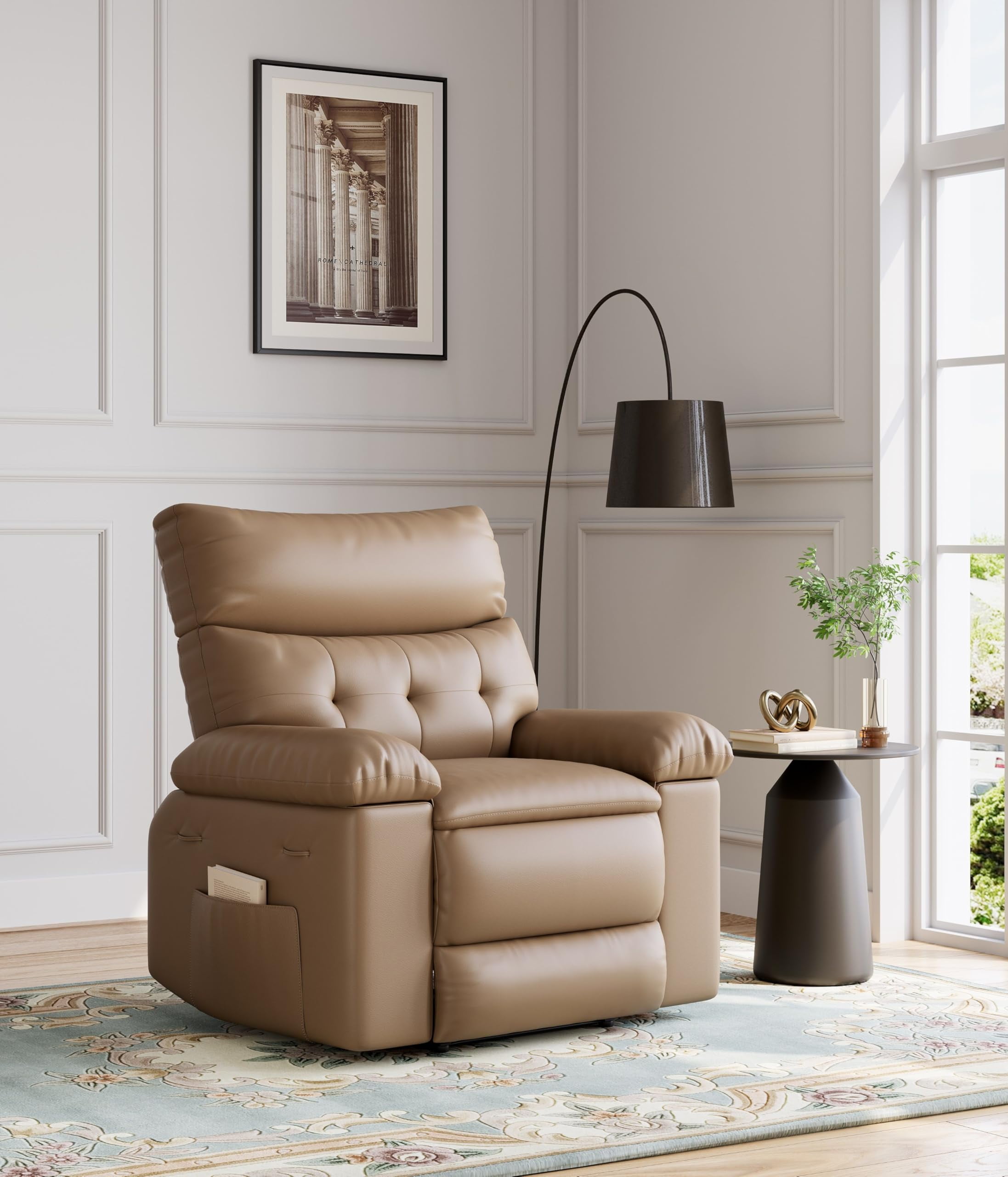 Swivel Rocker Recliner Chair for Adults, Rocking Recliner Chair, 90 ...