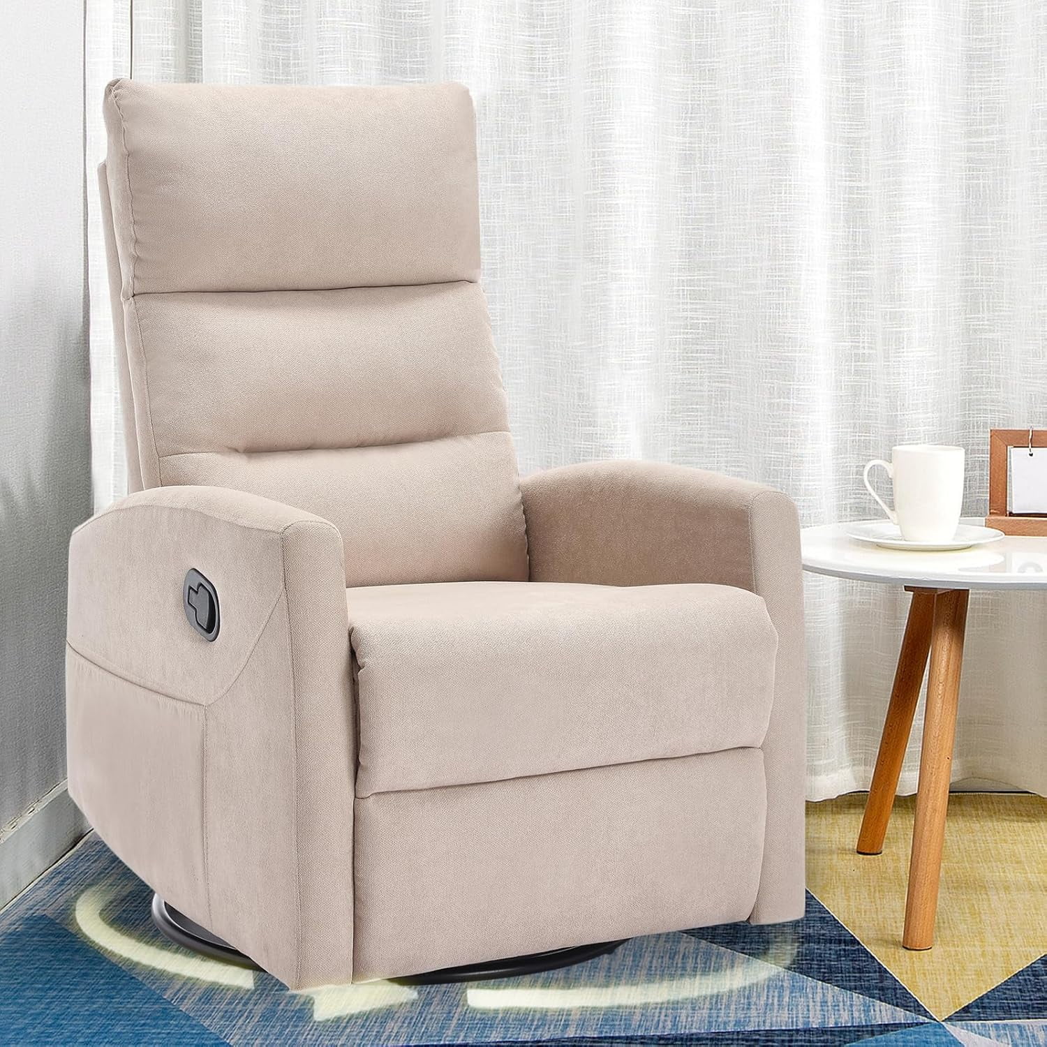Swivel Rocker Recliner Chair, Rocker Reclining Chairs for Small Spaces ...