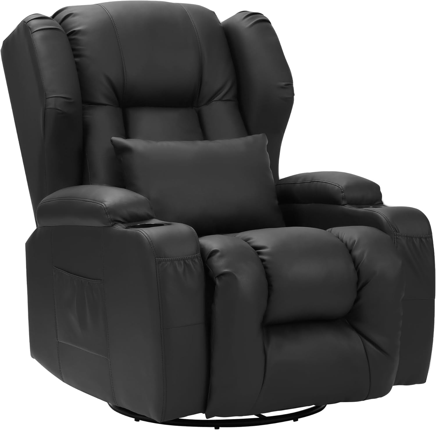 Swivel Rocker Recliner Chair Wingback Design Manual Glider Rocking ...
