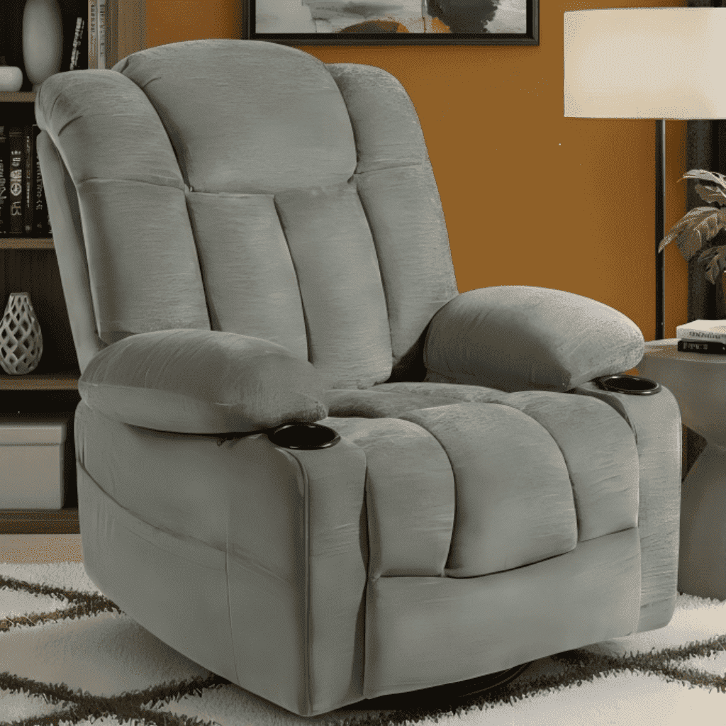 Swivel Rocker Recliner Chair for Adults with Heat and Massage, Rocking ...