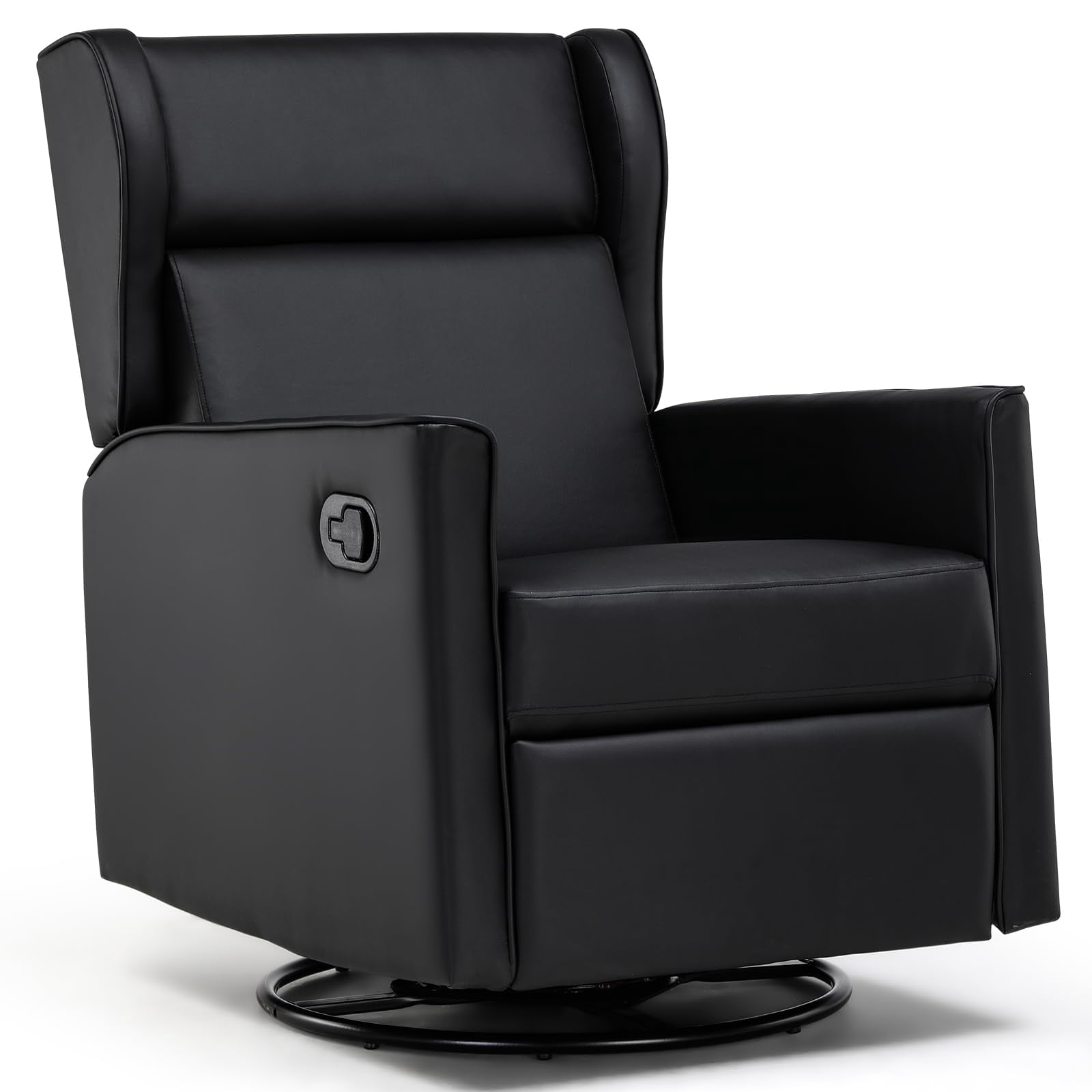 Swivel Rocking Recliner Chair for Adults, Manual Glider Reclining Sofa ...