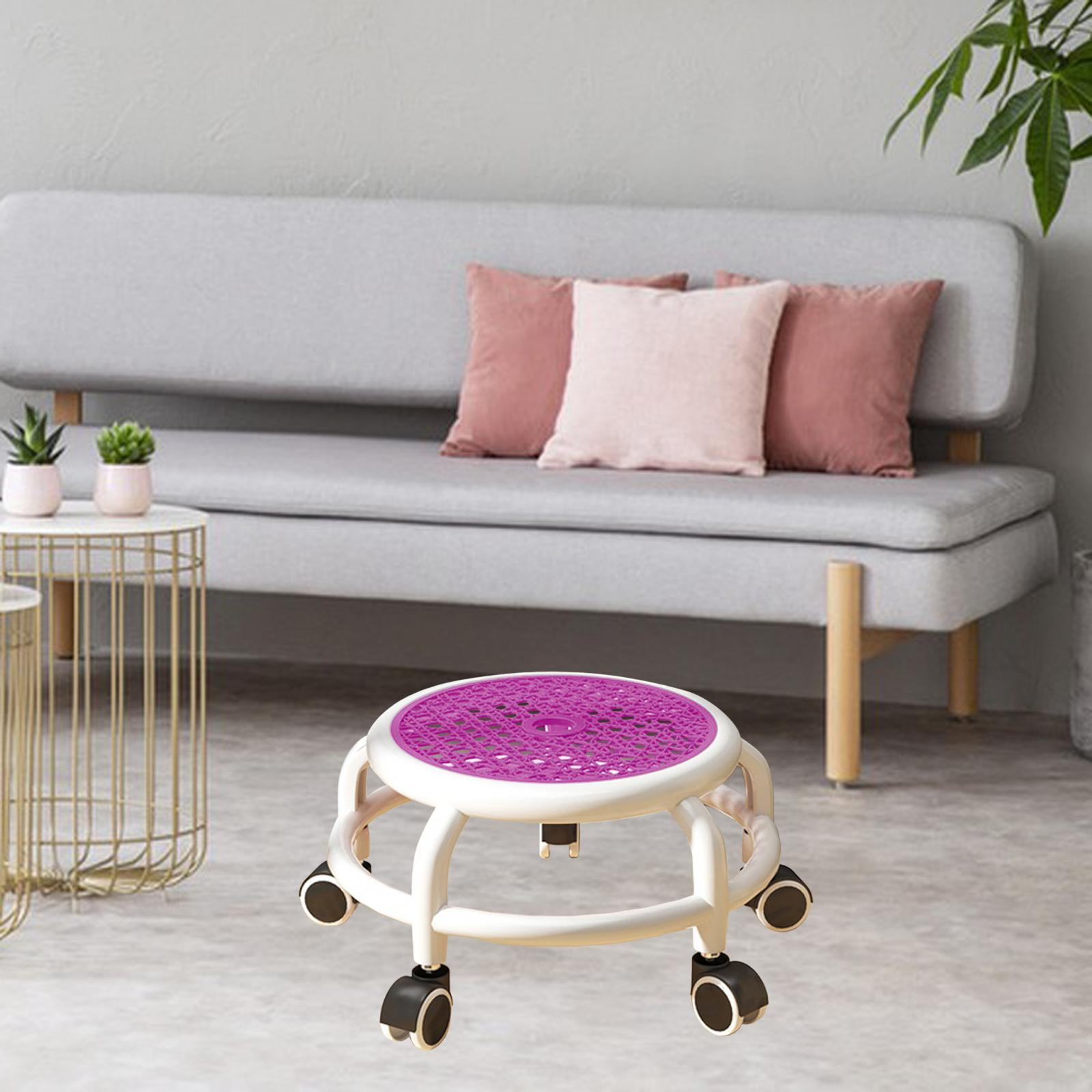 Swivel Rolling Stool, Pulley Wheels Stool, Footstool, Heavy Duty ...