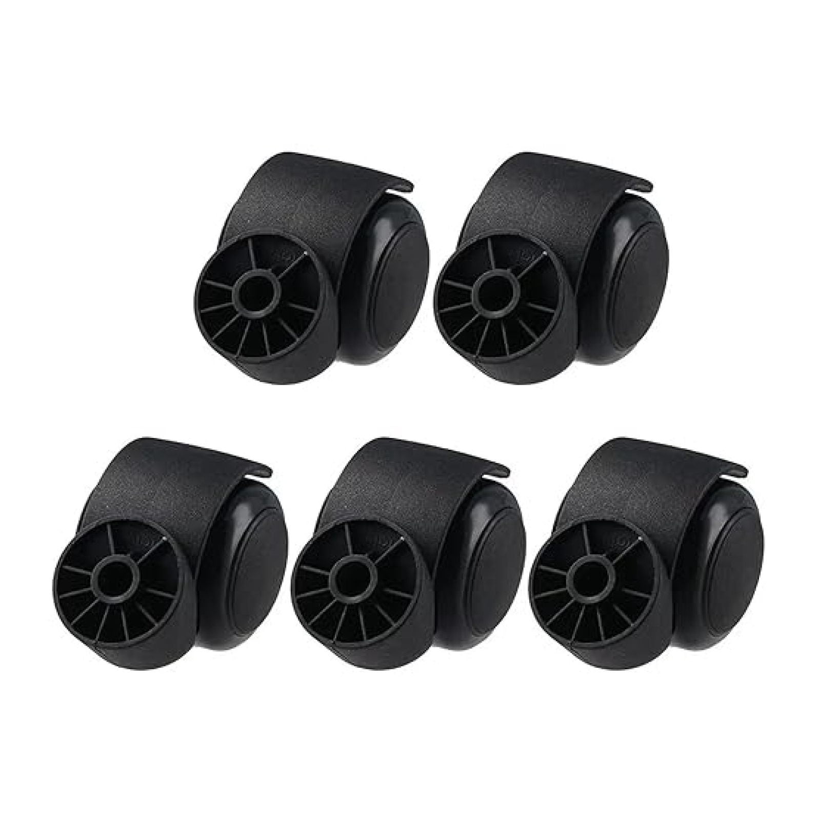 Swivel Rubber Soft Safe 5PCS 2 Inch Stemless Office Chair Caster Wheels ...
