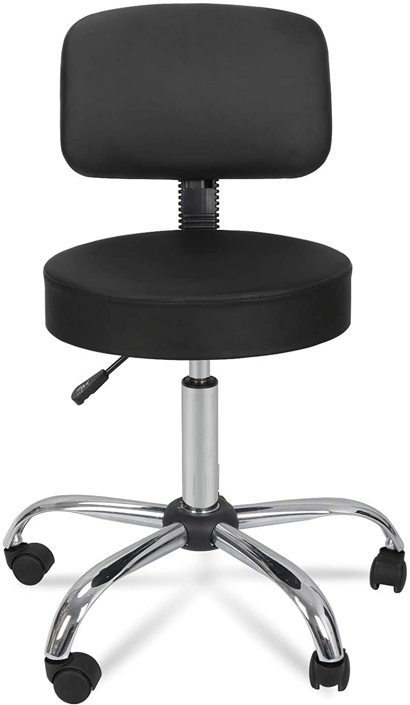 Swivel Salon Spa Stool Chair with Back Support Adjustable Hydraulic ...