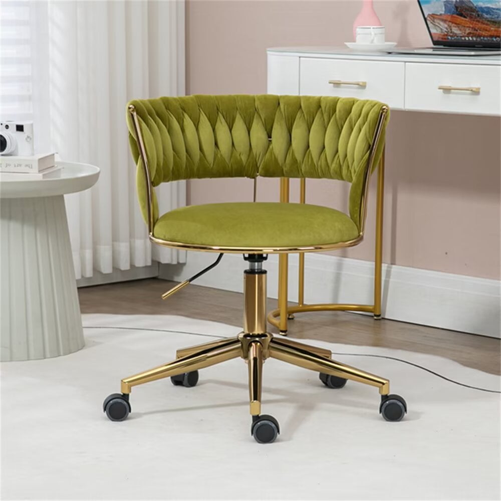 Swivel Shell Office Chair, Adjustable Height Home Computer Executive ...
