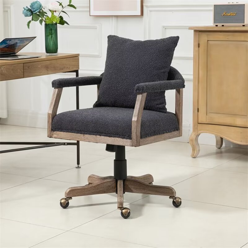 Swivel Shell Office Chair, Adjustable Height Home Office Desk Chair ...