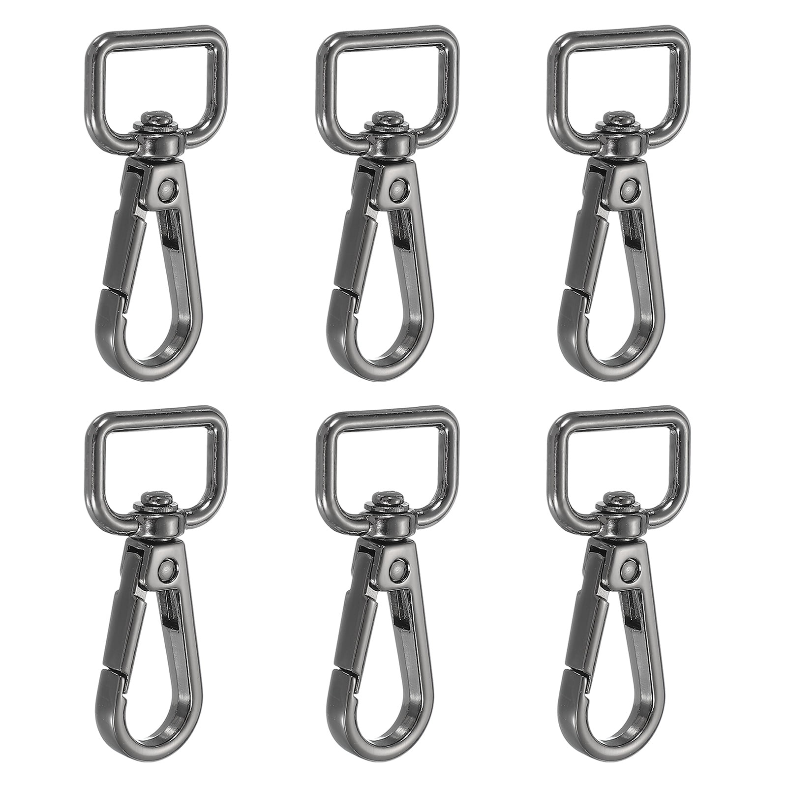 Swivel Snap Hooks, Metal D Ring KeyChain Lanyard Clip Hook Lobster ...