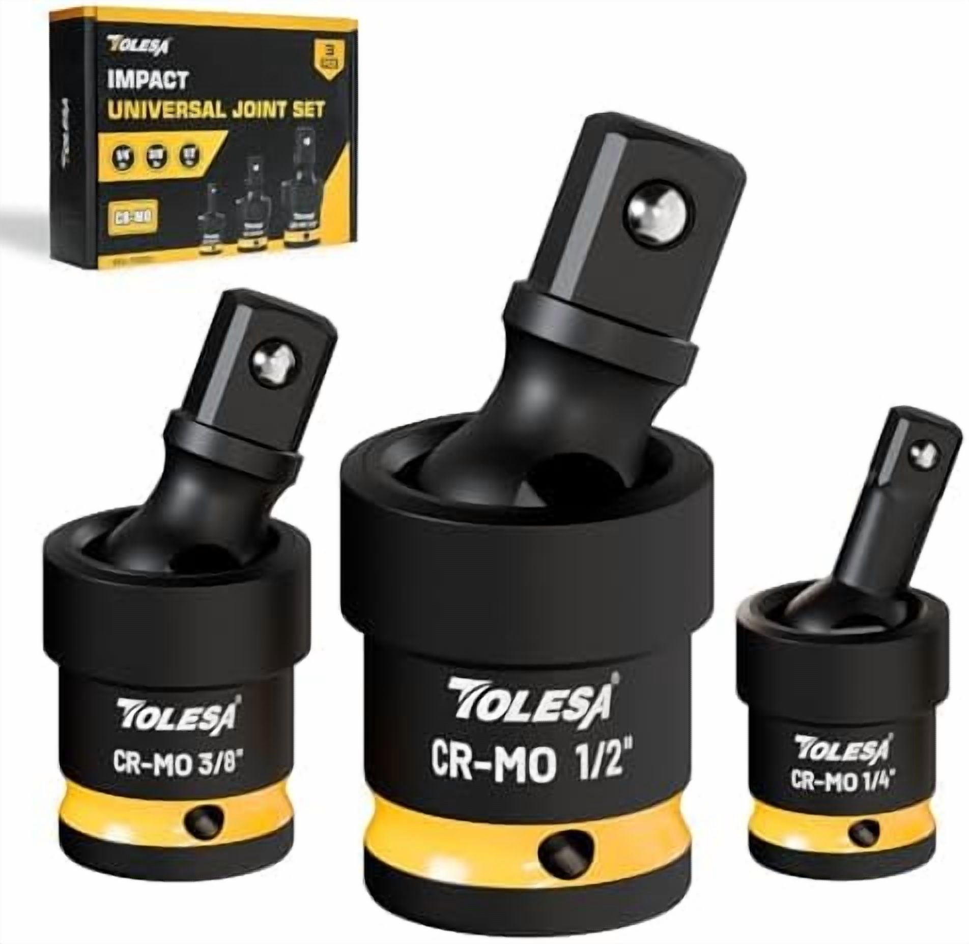 Swivel Socket Set, Impact Universal Joint-Socket Swivel Set, 1/2", 3/8 ...