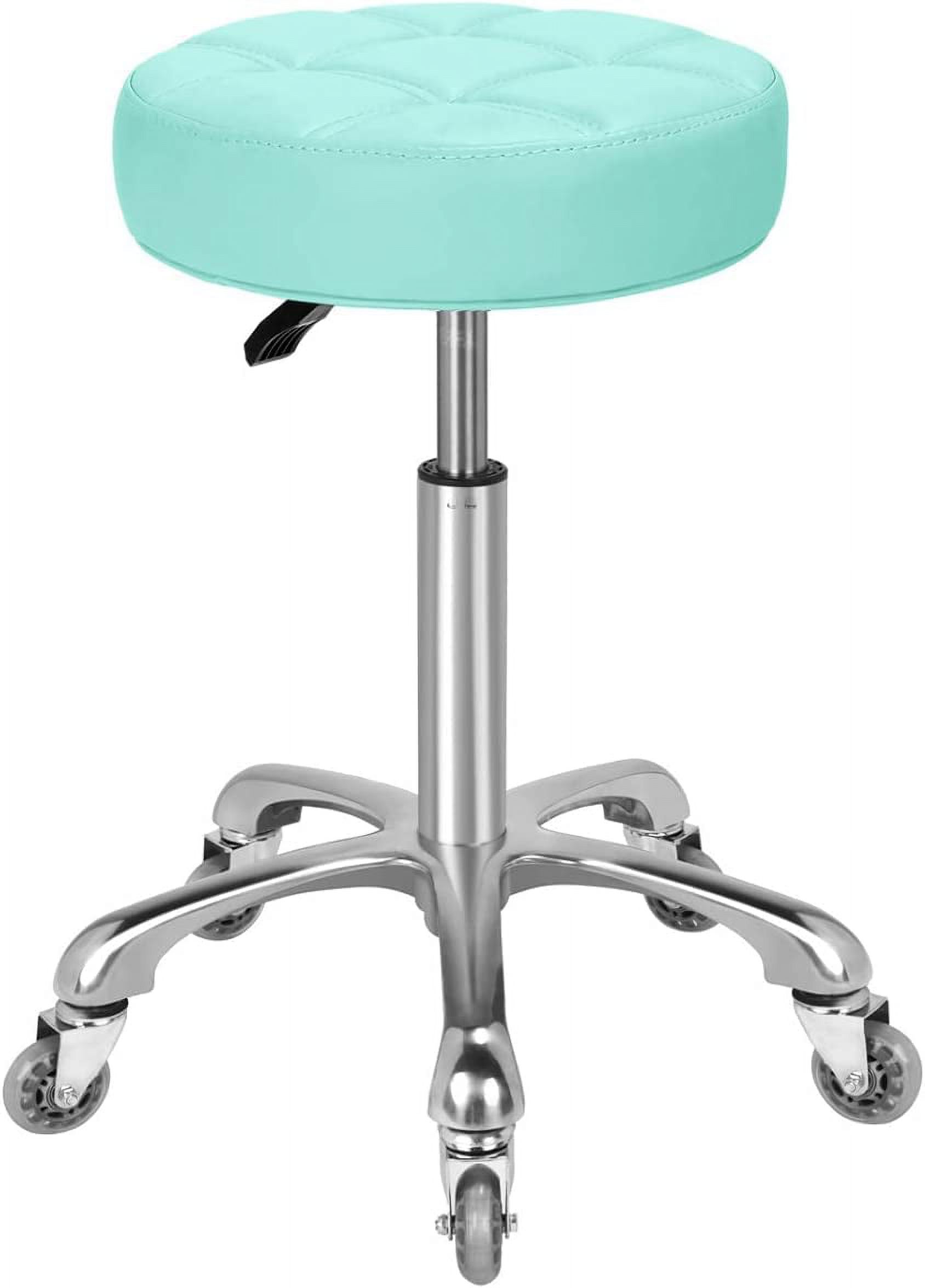 Swivel Stool Chair Adjustable Height,Heavy Duty Hydraulic Rolling Metal ...