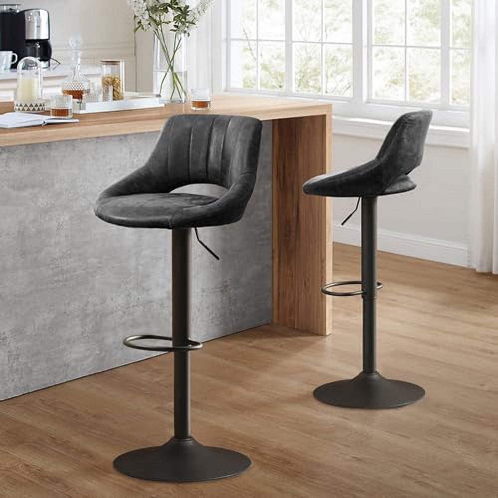 Swivel Stools for Kitchen Counter Adjustable Counter Height Chairs with ...