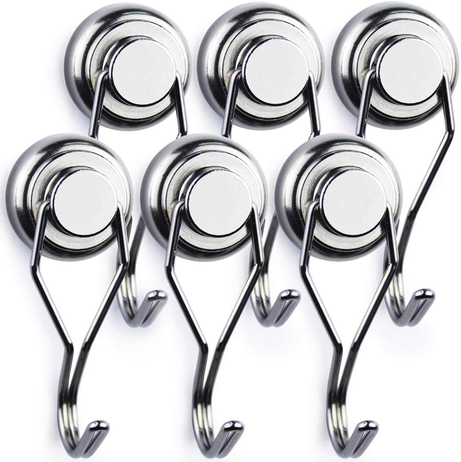 Swivel Swing Magnetic Hook, 60Lb (6 Pack)Refrigerator Magnetic Hooks ...