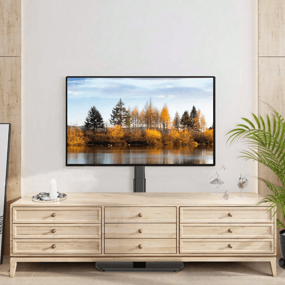 Swivel TV Floor Stand With Mount For Apple TV/Roku Ultra, Universal For ...