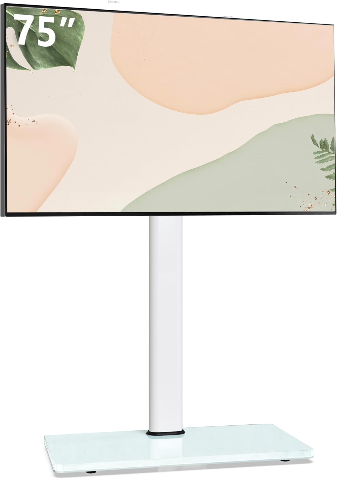 Swivel TV Floor Stand for 43-75 TVs, 10 Level Height Adjustable Corner ...