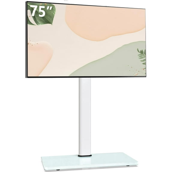 Swivel TV Floor Stand for 43-75 TVs, 10 Level Height Adjustable Corner ...