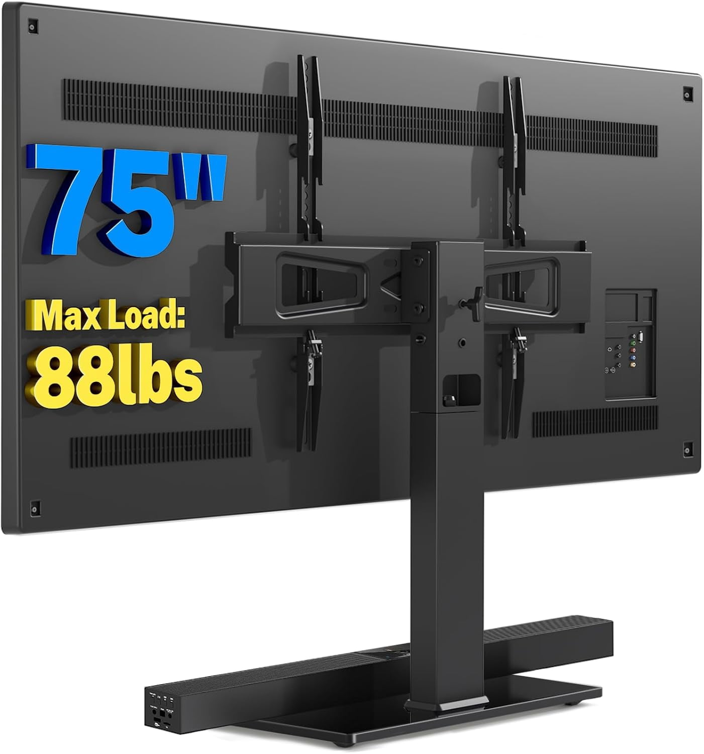 Swivel Table Top TV Stand for 37 to 65, 70 75 inch TVs, Height ...